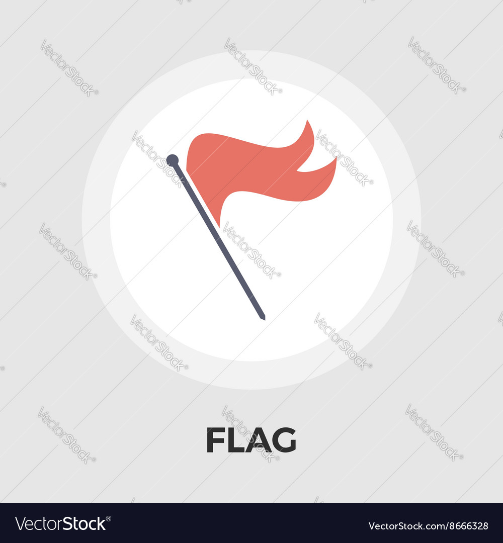 Flag flat icon Royalty Free Vector Image - VectorStock