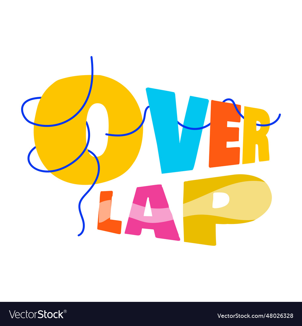 Overlap Royalty Free Vector Image - VectorStock