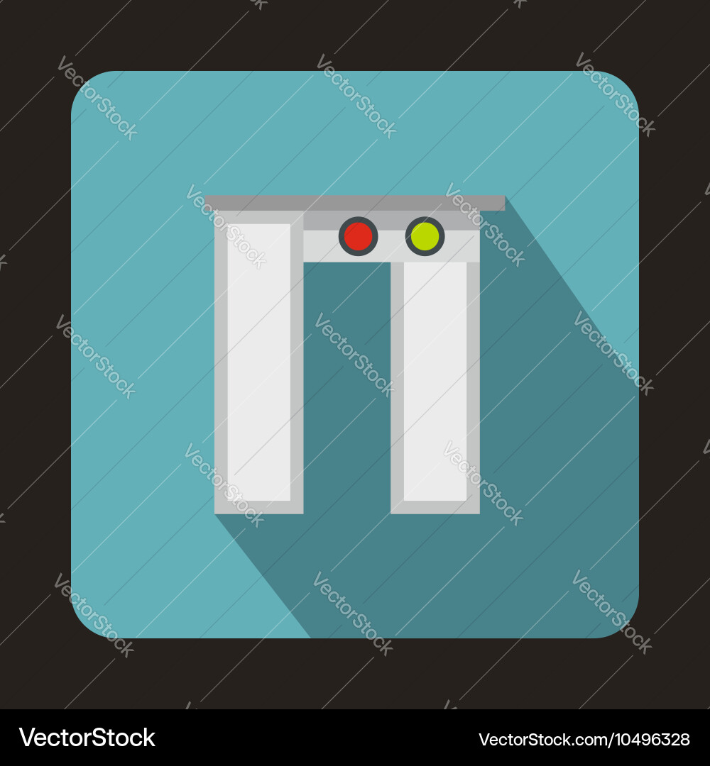 Passengers check at airport icon flat style Vector Image