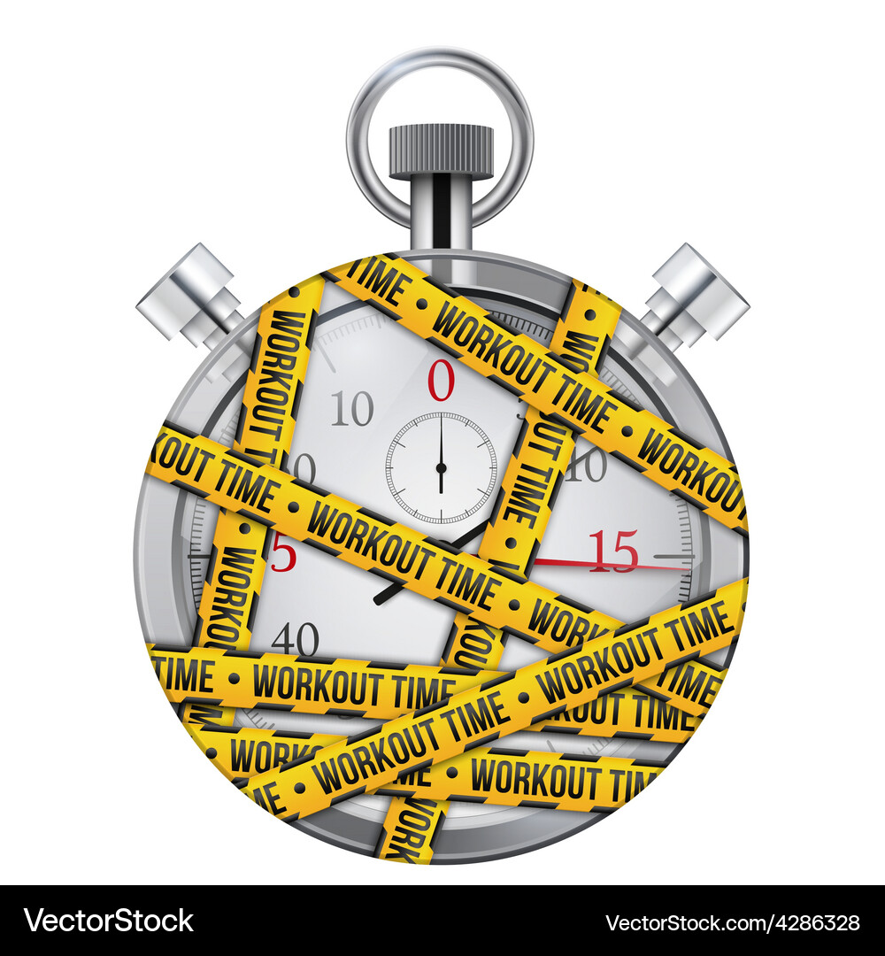 Workout time Royalty Free Vector Image - VectorStock