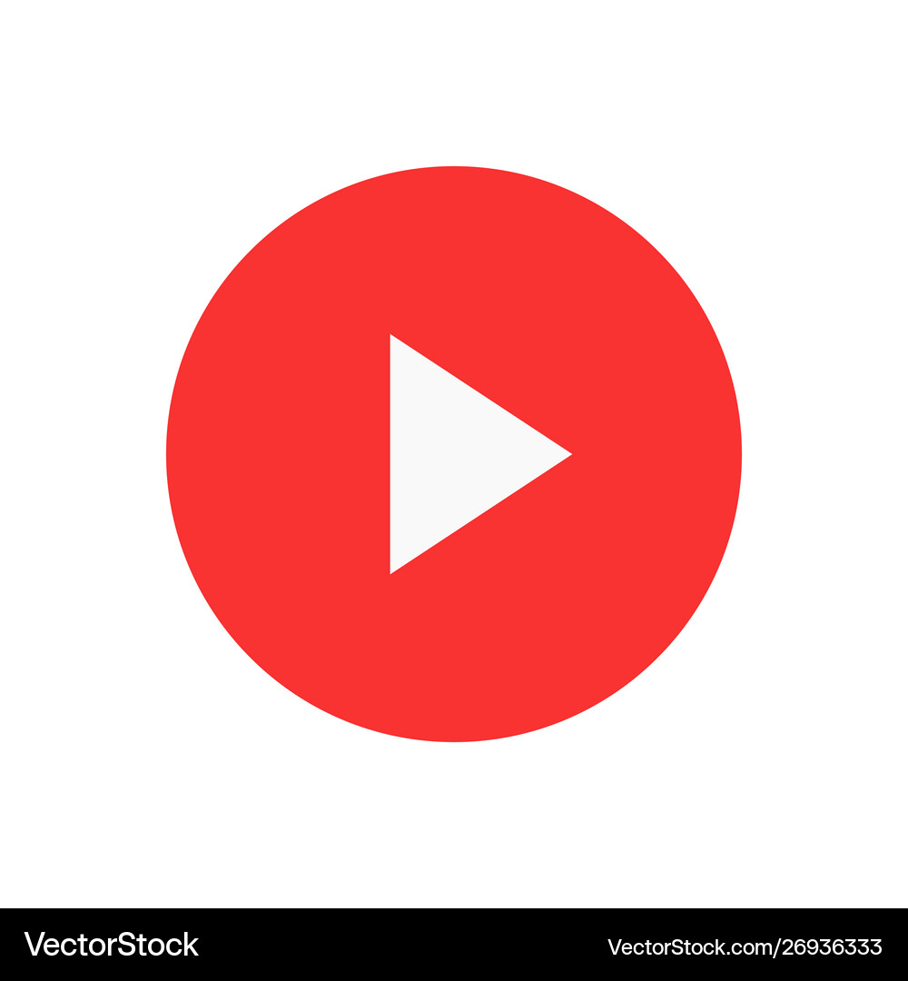 Social media youtube play Royalty Free Vector Image