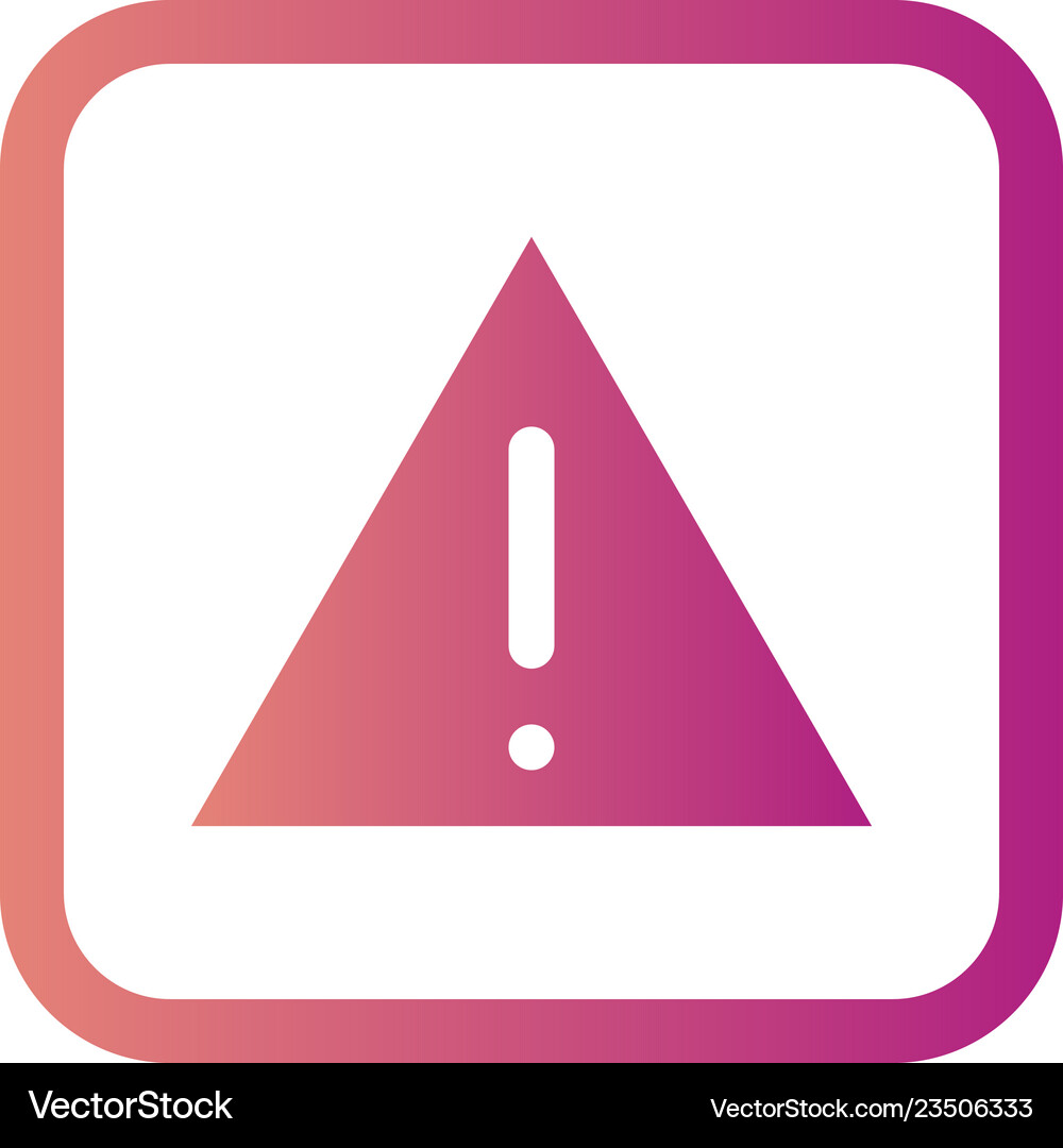 Warning board icon Royalty Free Vector Image - VectorStock