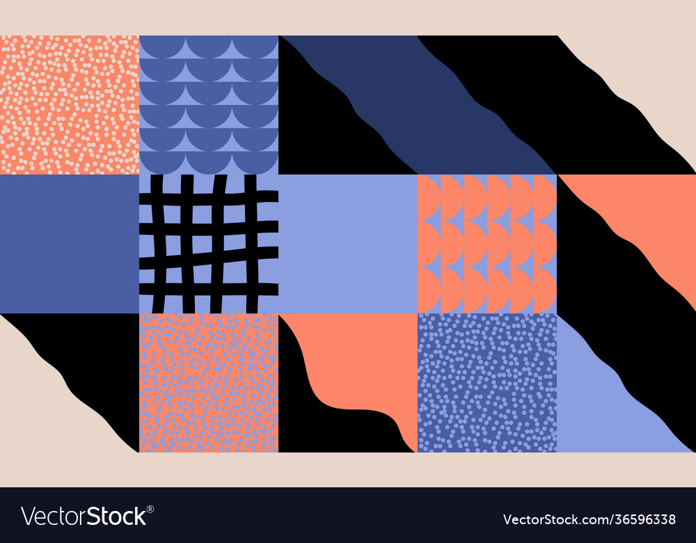 Abstract hand-drawn pattern design Royalty Free Vector Image