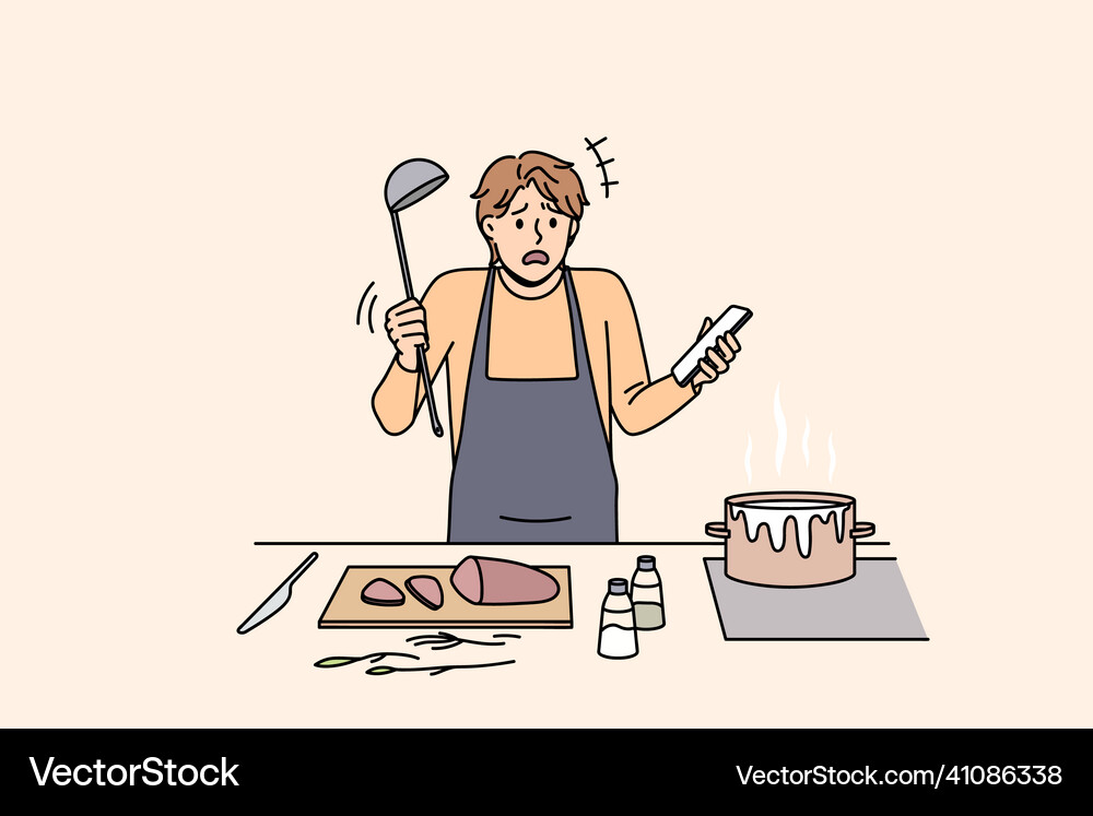 Cooking and preparing food concept Royalty Free Vector Image