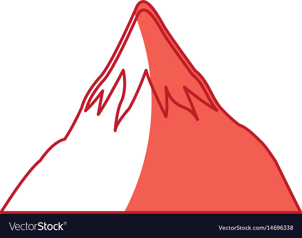Japanese mount fuji landmark natural ecology Vector Image
