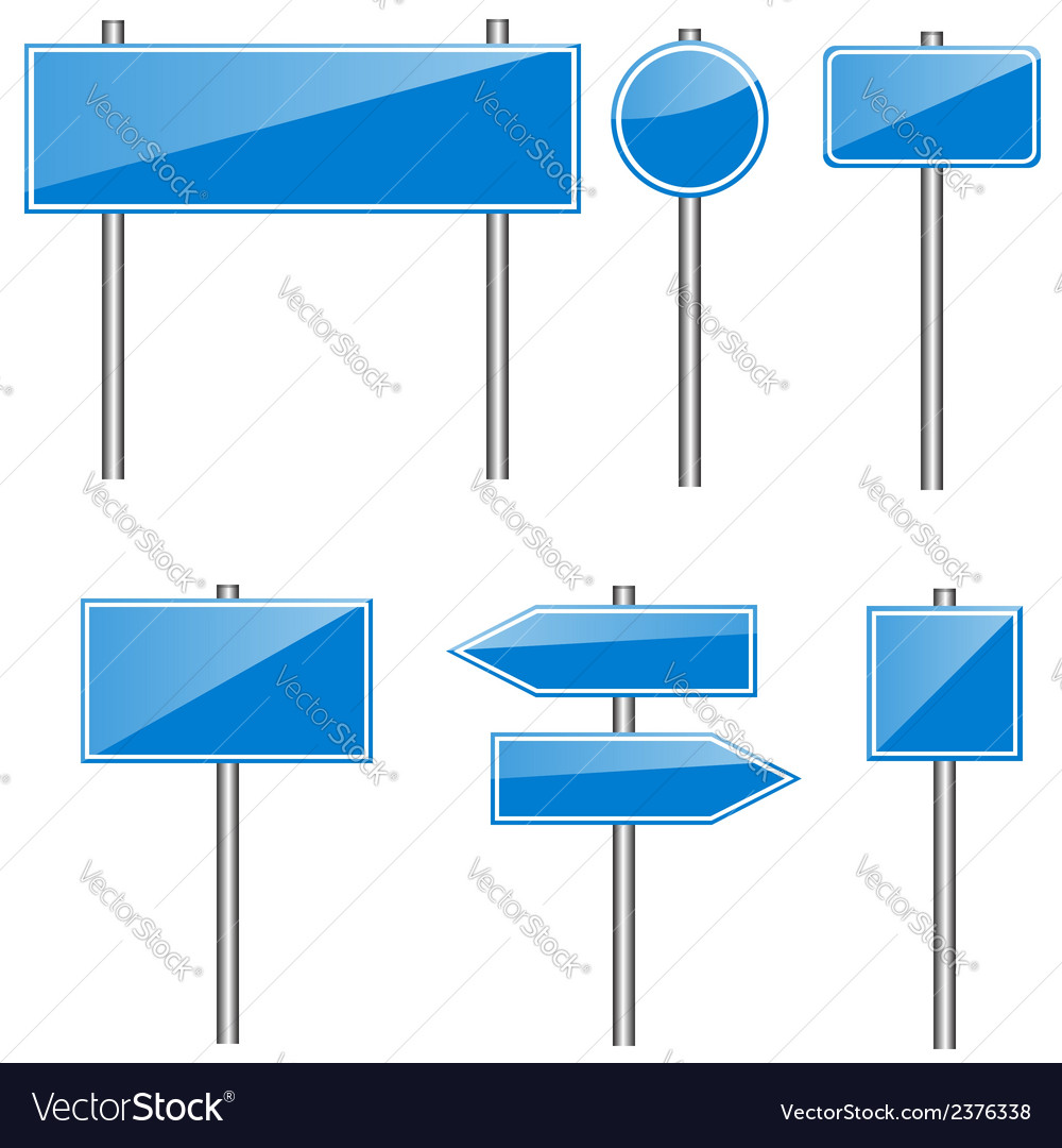 Road signs Royalty Free Vector Image - VectorStock