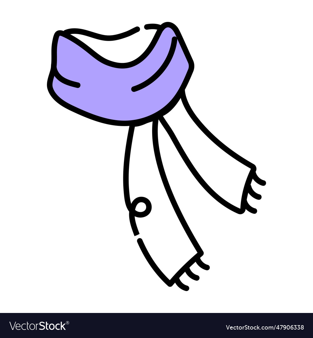 Winter scarf Royalty Free Vector Image - VectorStock