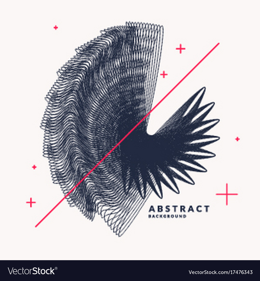 Abstract background with dynamic waves Royalty Free Vector