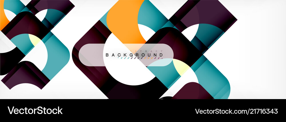 Color square shapes geometric modern abstract Vector Image