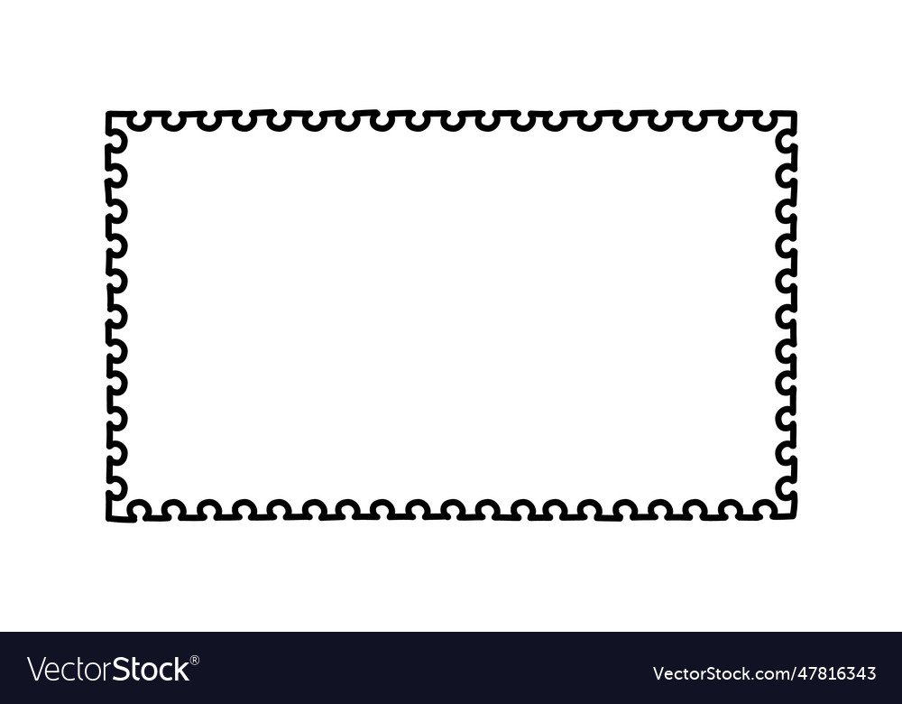 Doodle frames rectangle hand drawn borders Vector Image