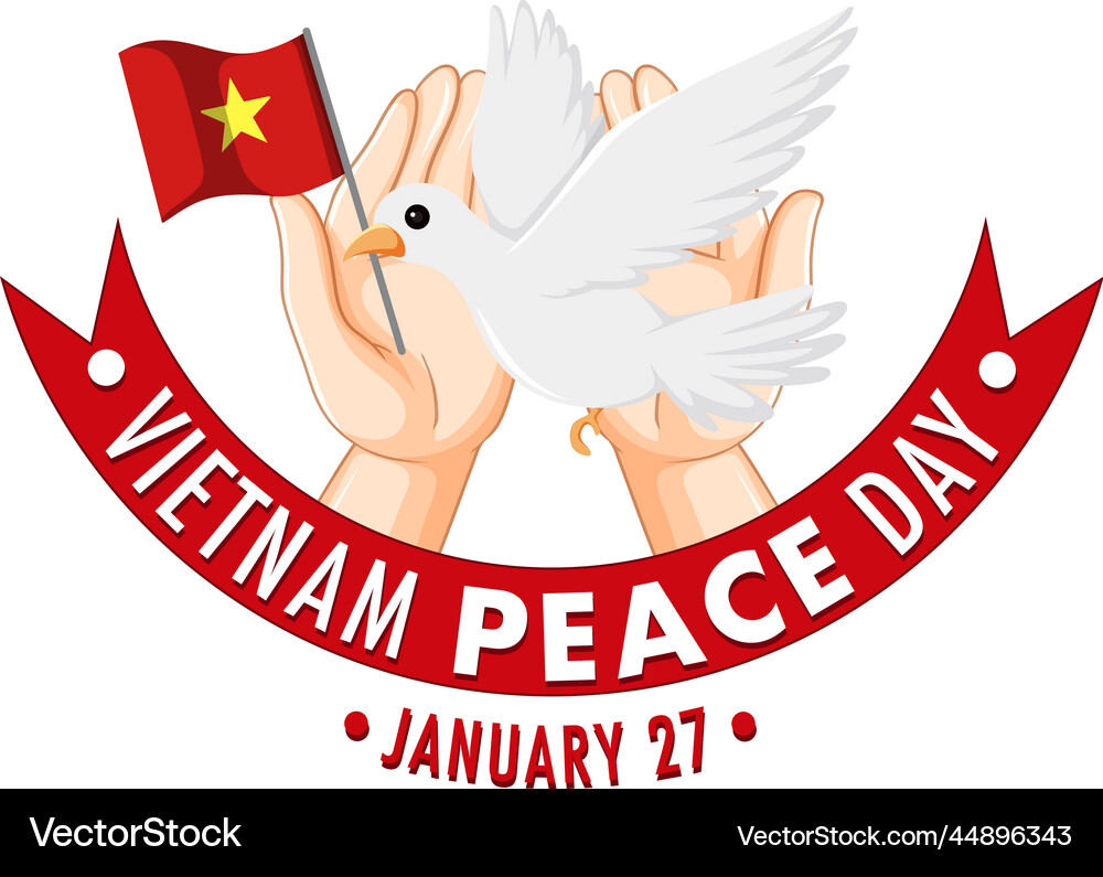 Vietnam peace day banner design Royalty Free Vector Image