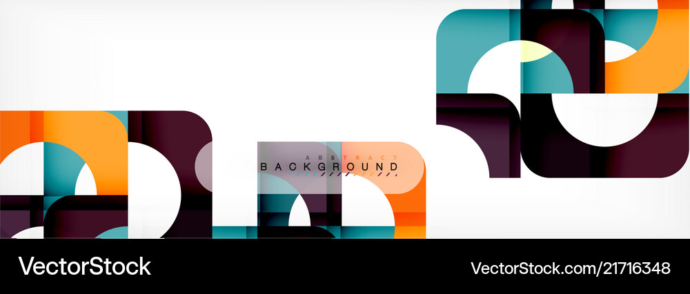 Color square shapes geometric modern abstract Vector Image