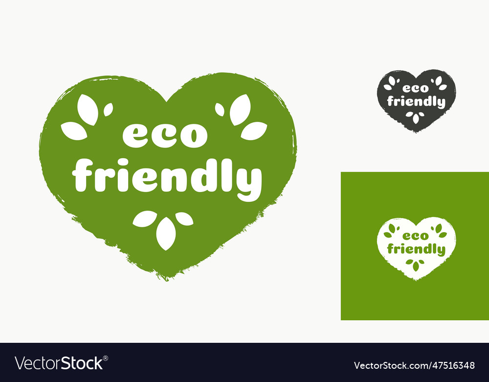 Eco friendly logotype Royalty Free Vector Image