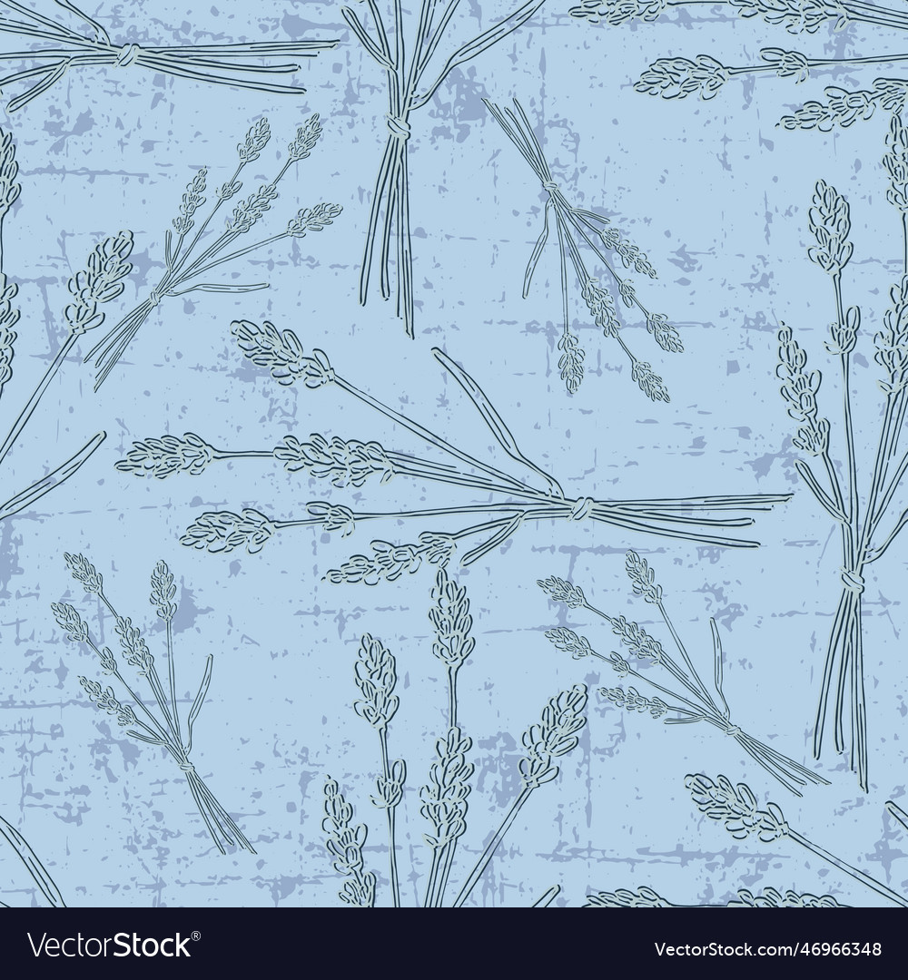 Lavender seamless pattern Royalty Free Vector Image
