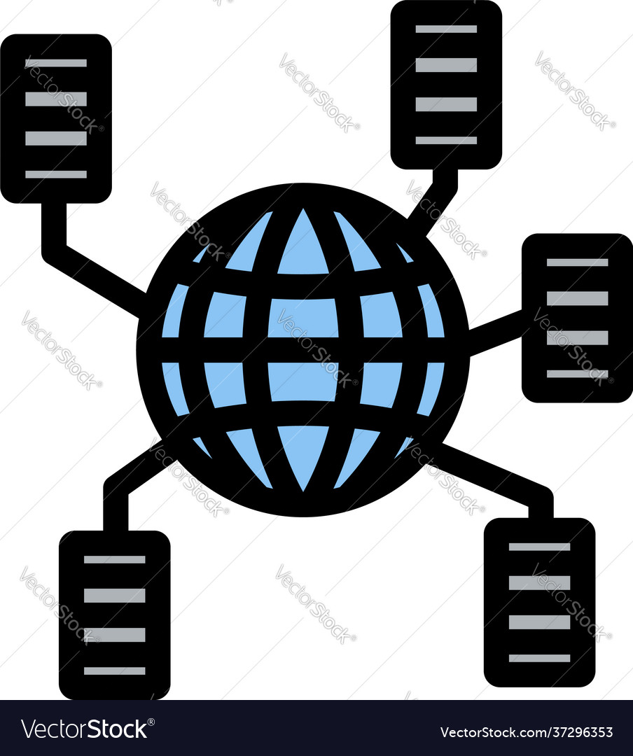 Big data icon Royalty Free Vector Image - VectorStock