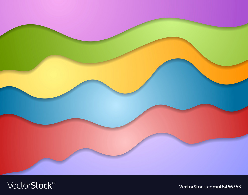 Colorful wavy design Royalty Free Vector Image