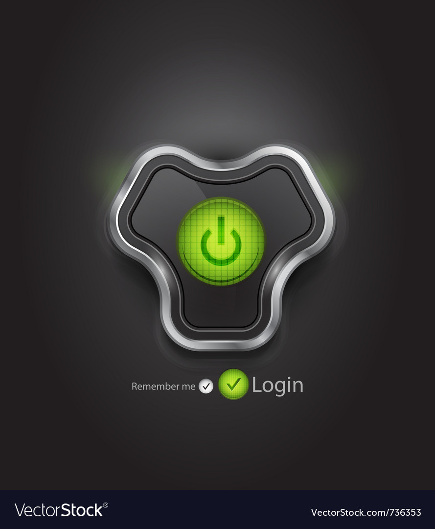 Futuristic login page Royalty Free Vector Image