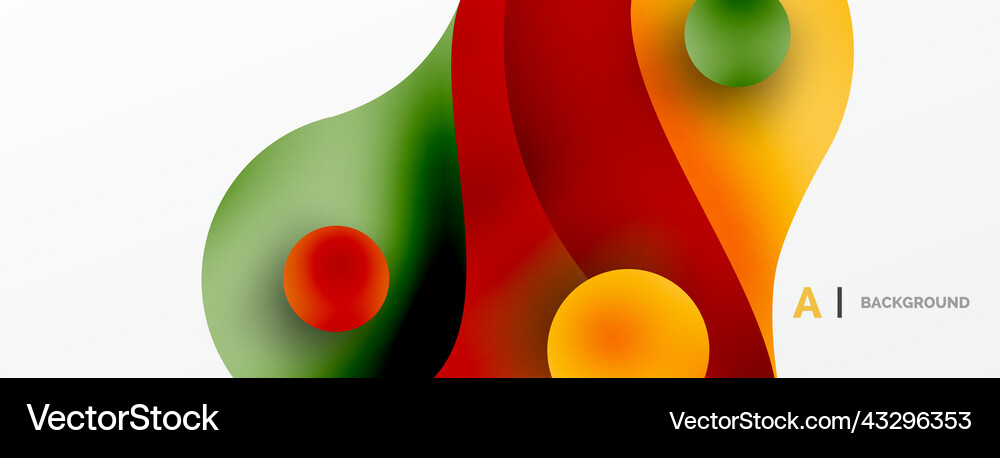 Geometric round shapes and circles abstract Vector Image