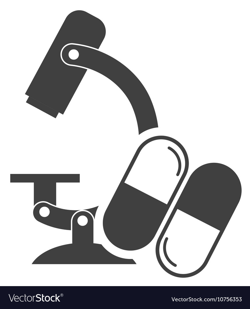 Microscope research tool Royalty Free Vector Image