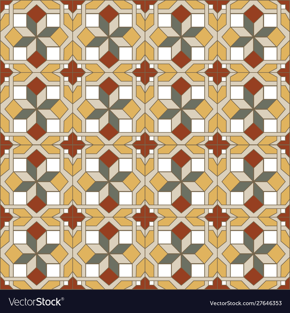 Moroccan tiles pattern Royalty Free Vector Image