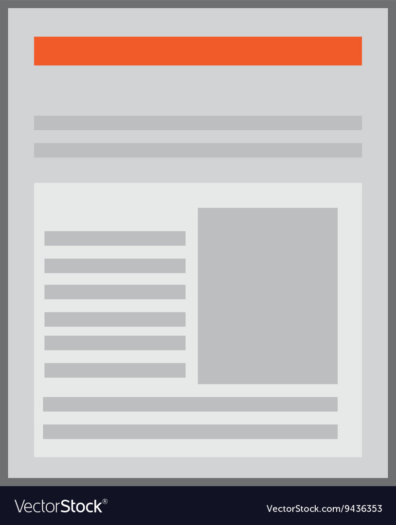 Paper document Royalty Free Vector Image - VectorStock