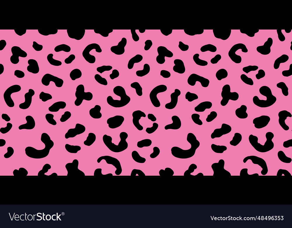 Pink cheetah seamless pattern leopard background Vector Image