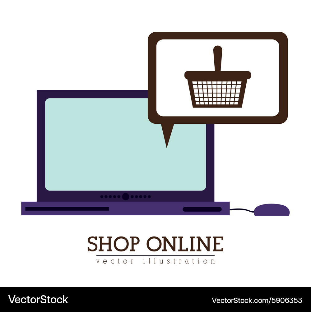 Shopping online design Royalty Free Vector Image