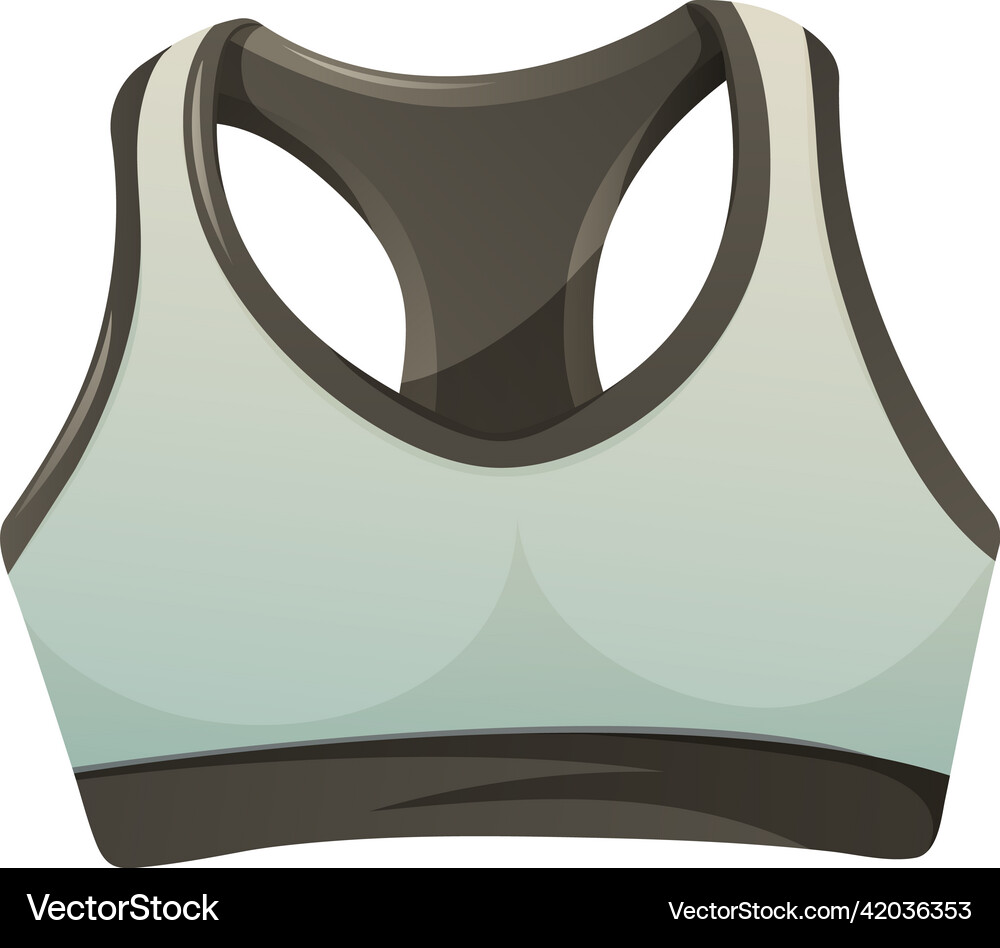 Sport bra sportswear element Royalty Free Vector Image