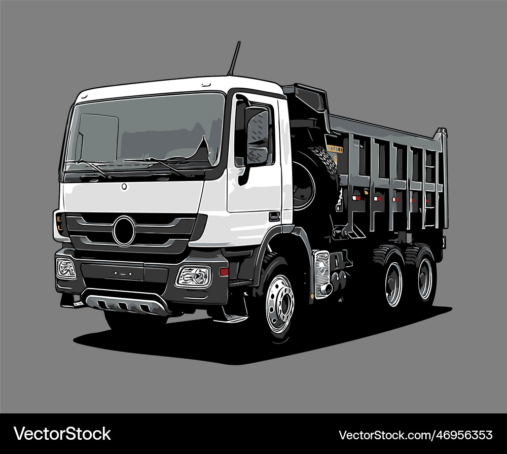 Truck for graphic design Royalty Free Vector Image
