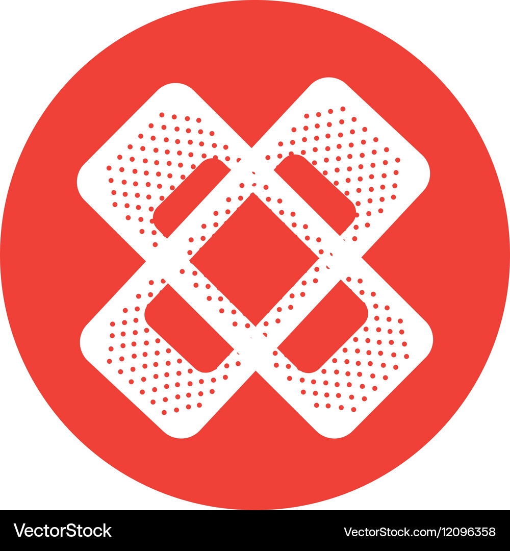 Bandage medical isolated icon Royalty Free Vector Image