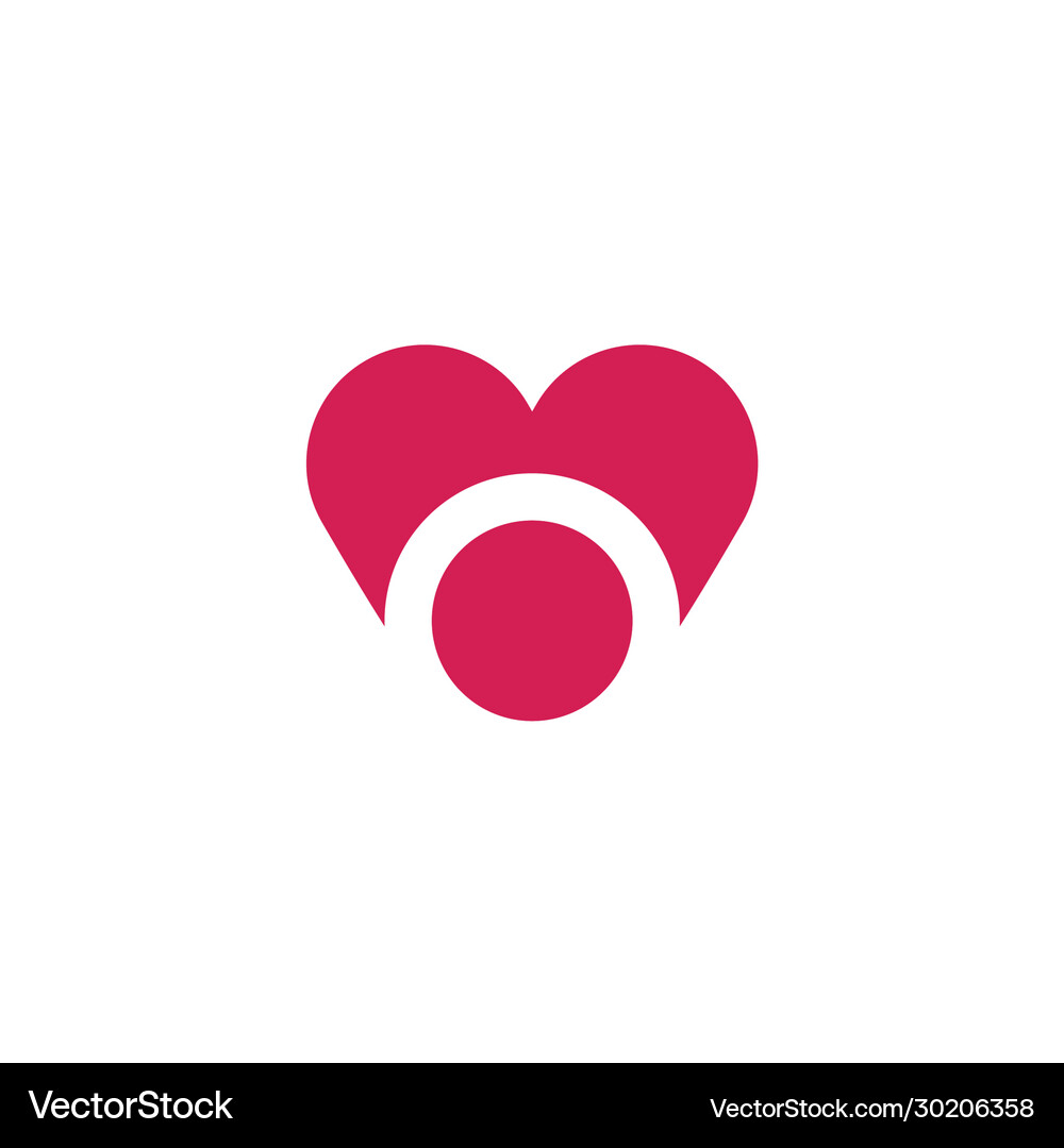 Love icon symbol logo design template Royalty Free Vector
