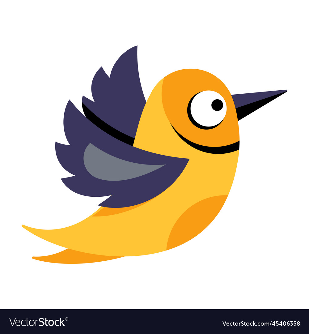Perching bird Royalty Free Vector Image - VectorStock