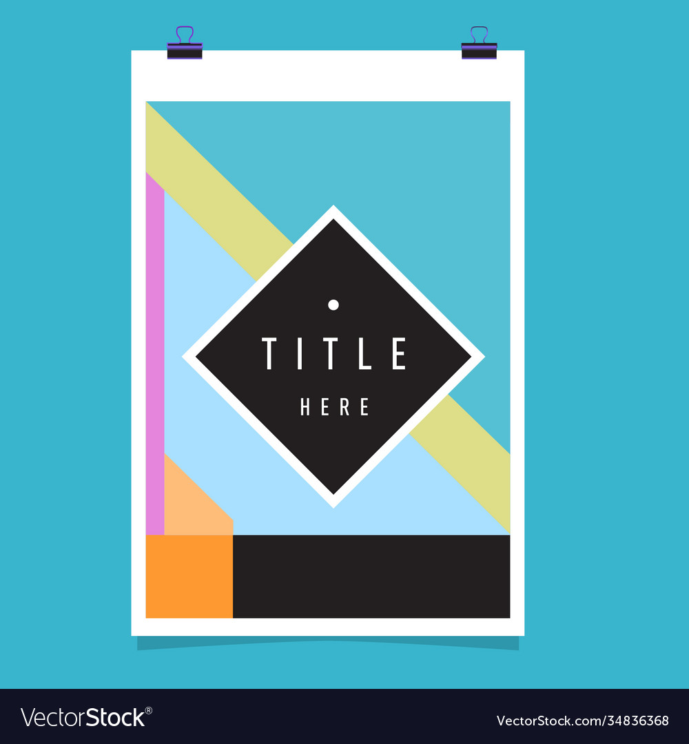 Abstract Colorful Geometric Pattern Background Vector Image