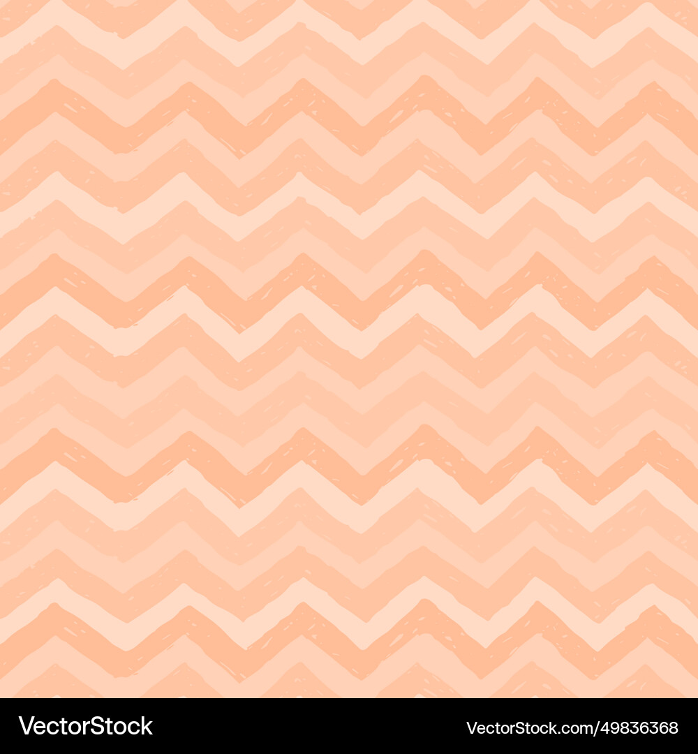 Peach fuzz 2024 year color zig zag pattern peach Vector Image