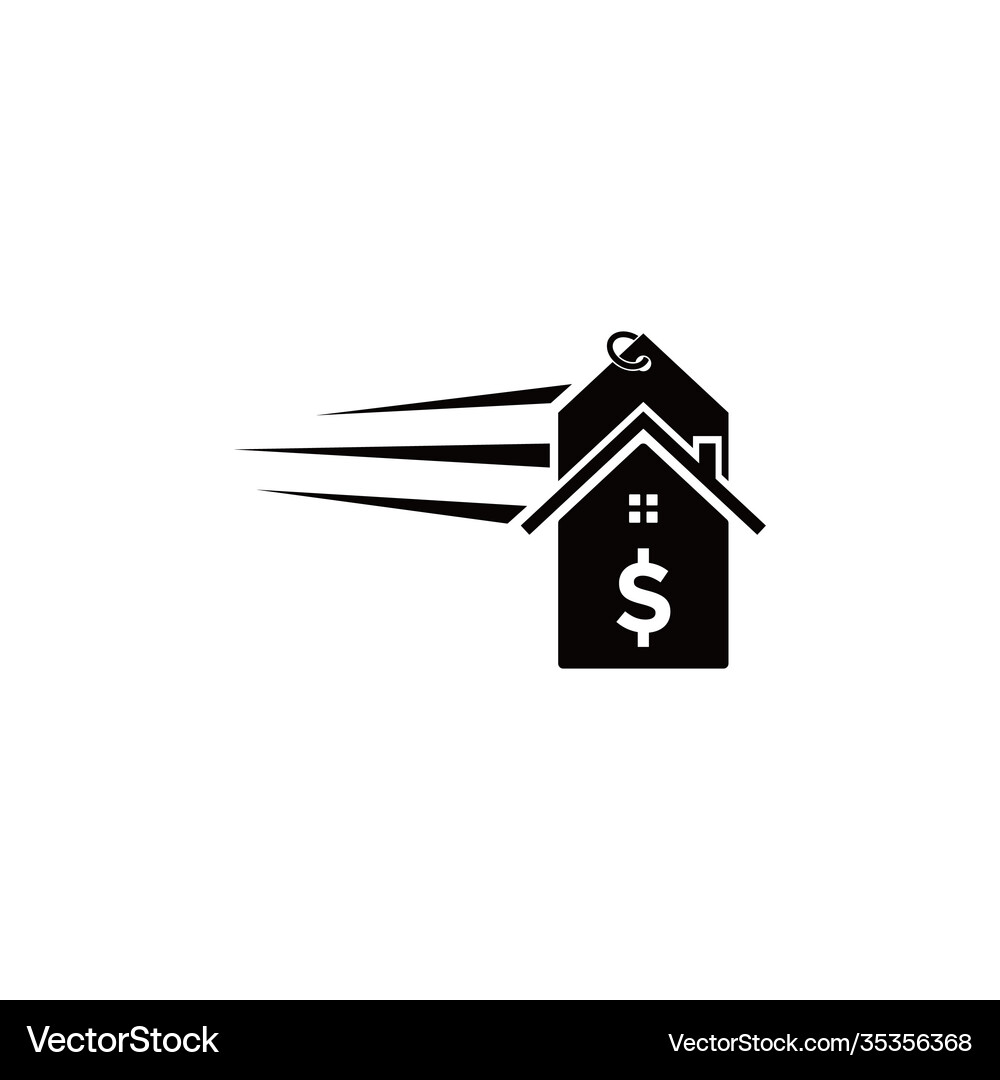 Symbol design real estate with compass icon Vector Image