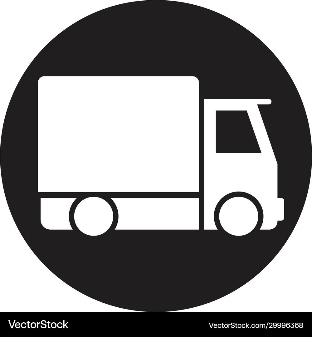 Truck icon and symbol template Royalty Free Vector Image