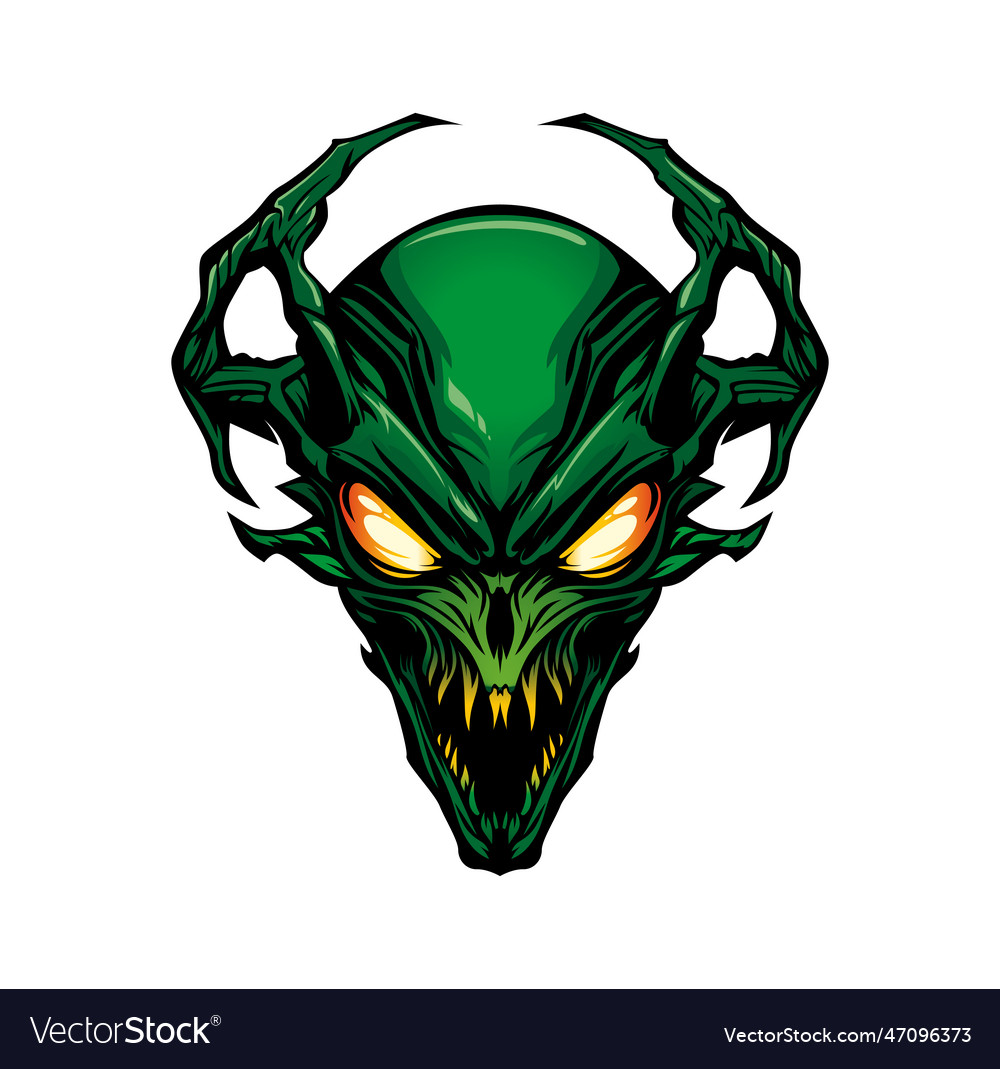 Alien logo Royalty Free Vector Image - VectorStock