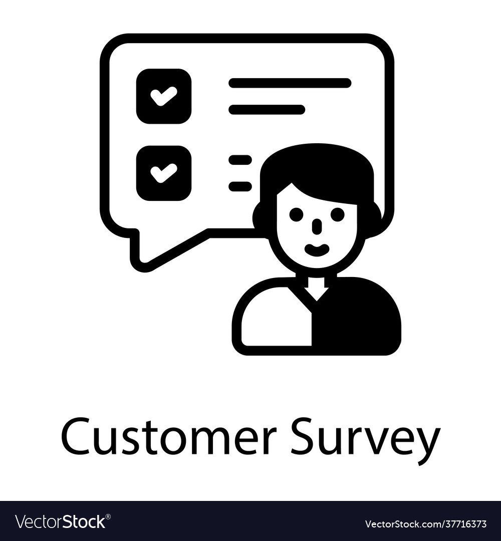 Customer survey Royalty Free Vector Image - VectorStock