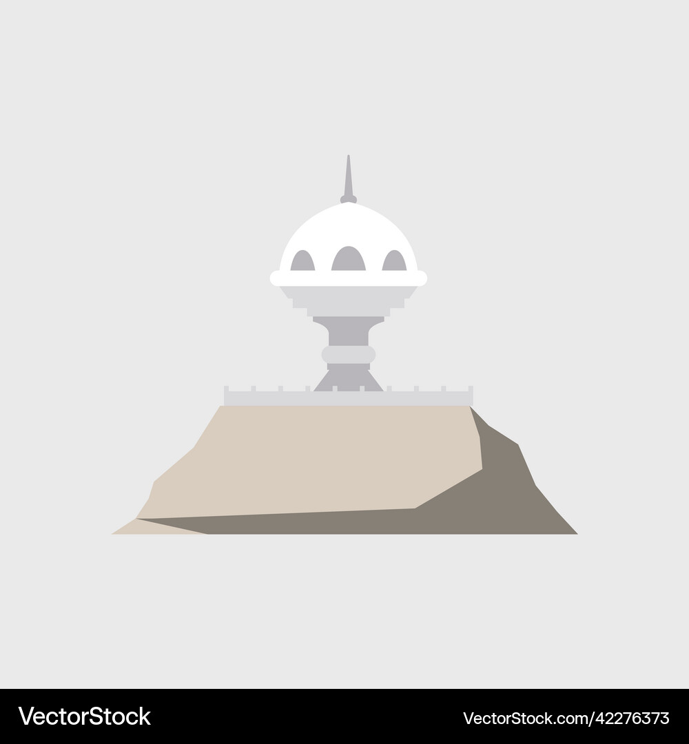Giant incense burner in muscat Royalty Free Vector Image