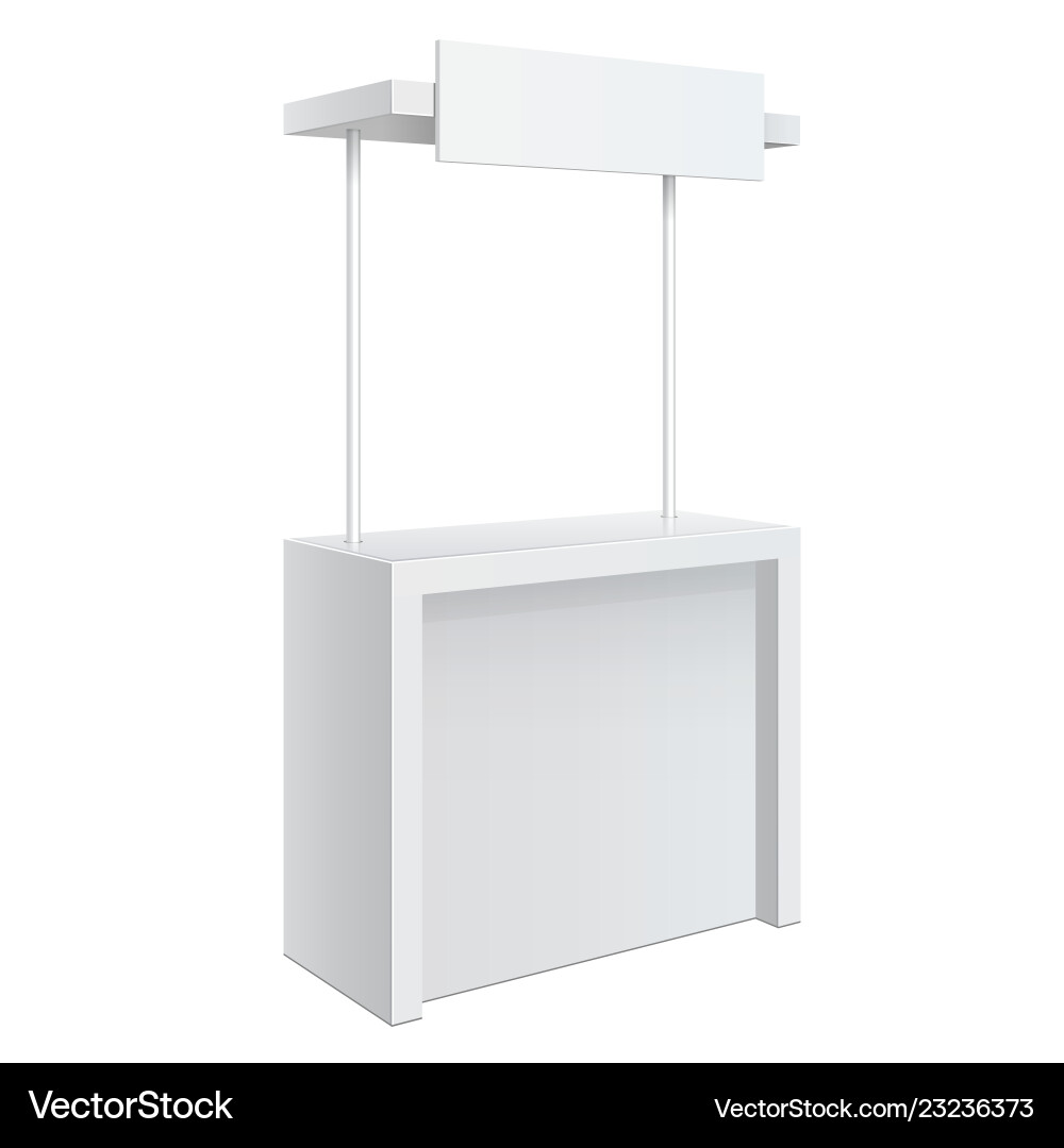 Promotion counter retail trade stand Royalty Free Vector
