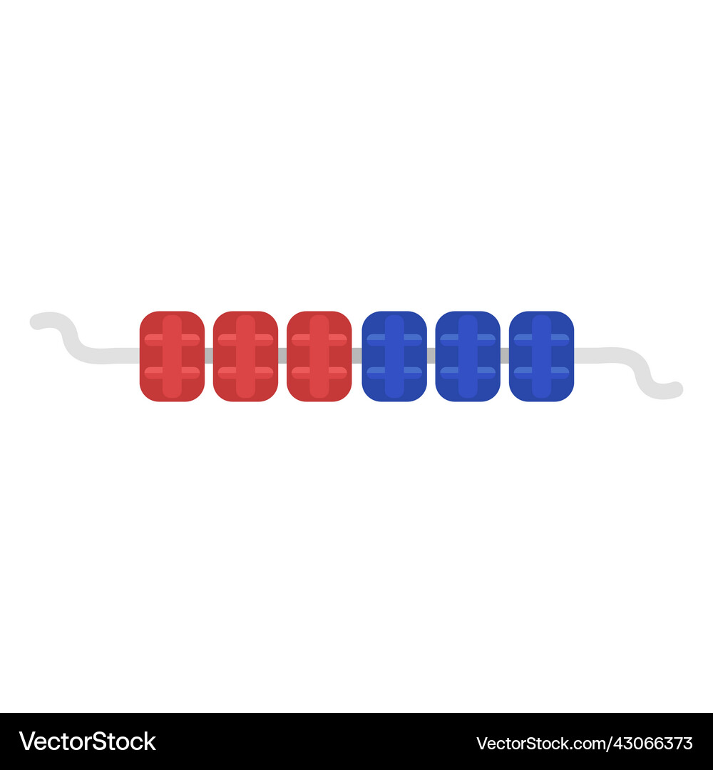 Swimming pool racing lane line flat Royalty Free Vector