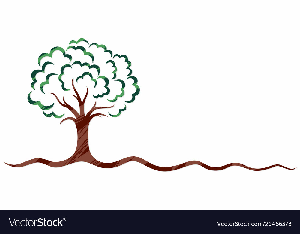 Tree symbol Royalty Free Vector Image - VectorStock