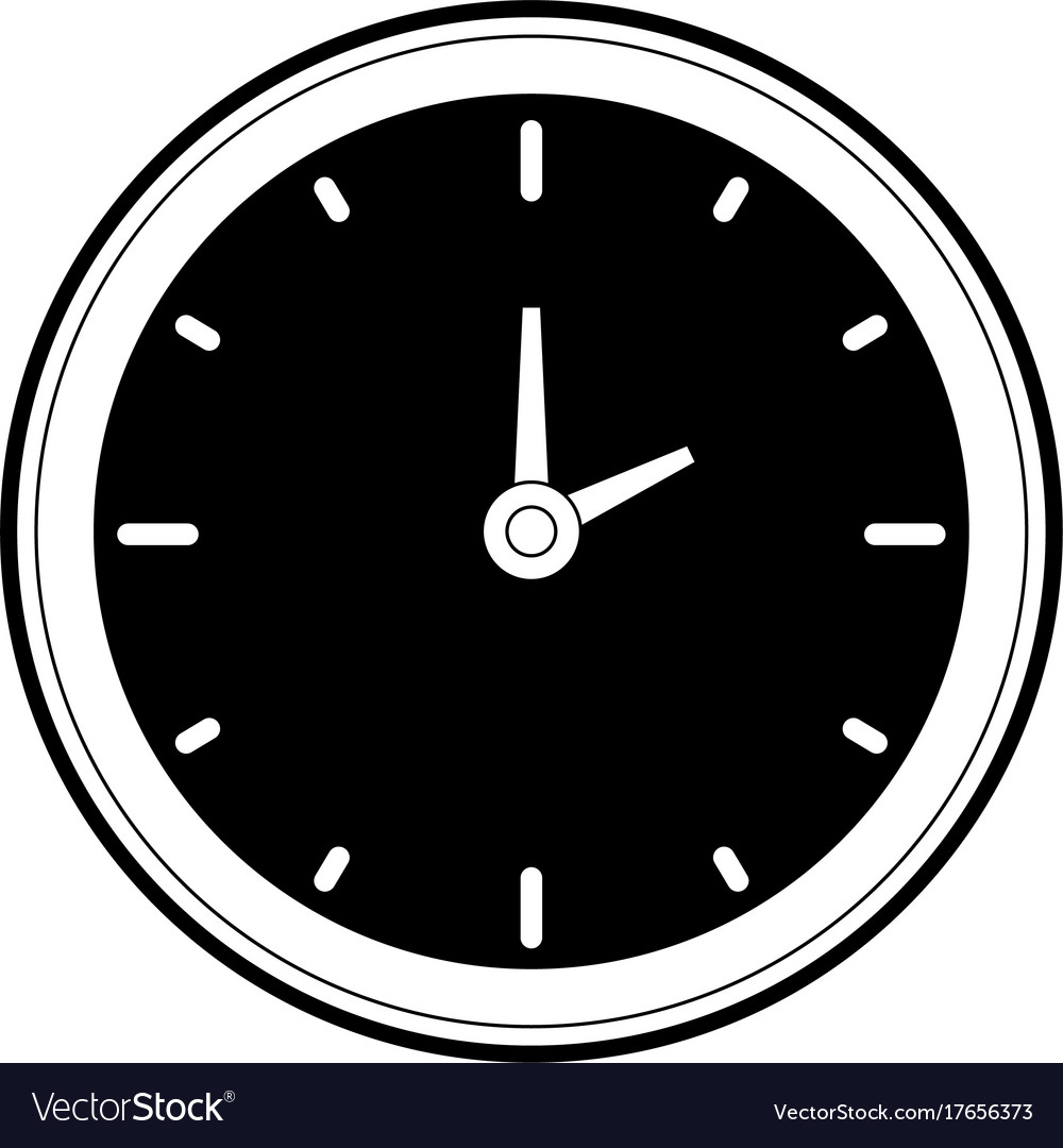 Wall clock Royalty Free Vector Image - VectorStock