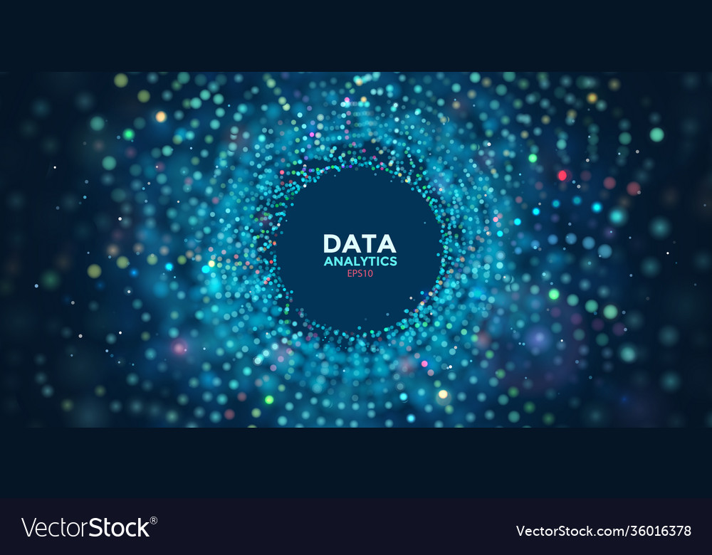 3d data visualization concept global Royalty Free Vector