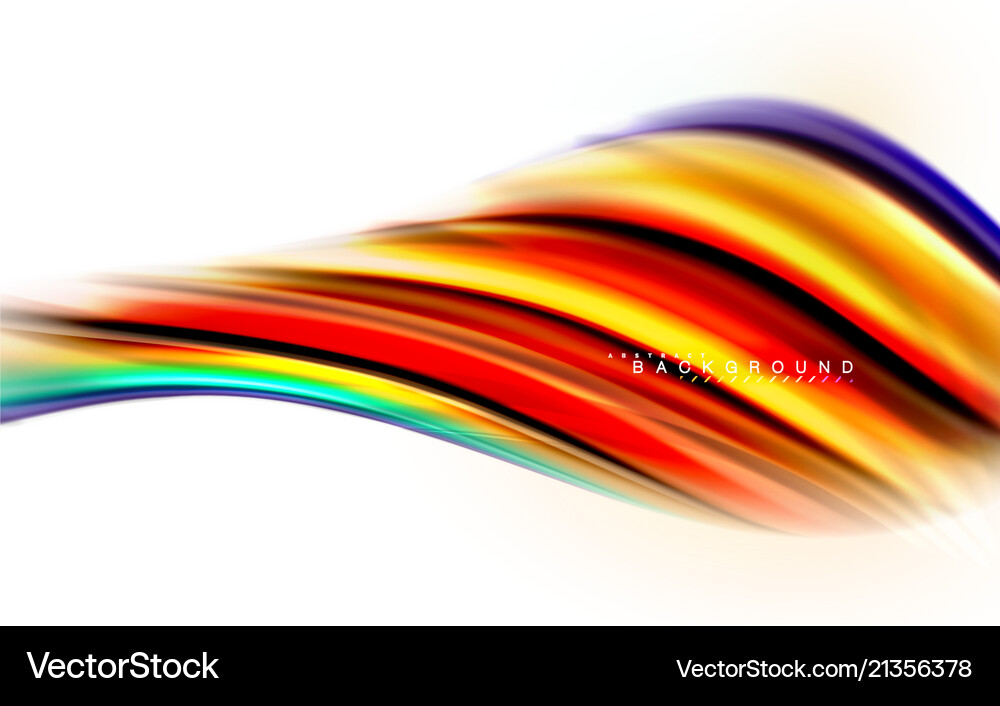 Fluid liquid mixing colors concept on light grey Vector Image