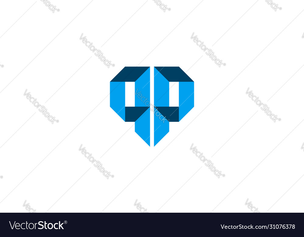 Initial p logo design concept Royalty Free Vector Image