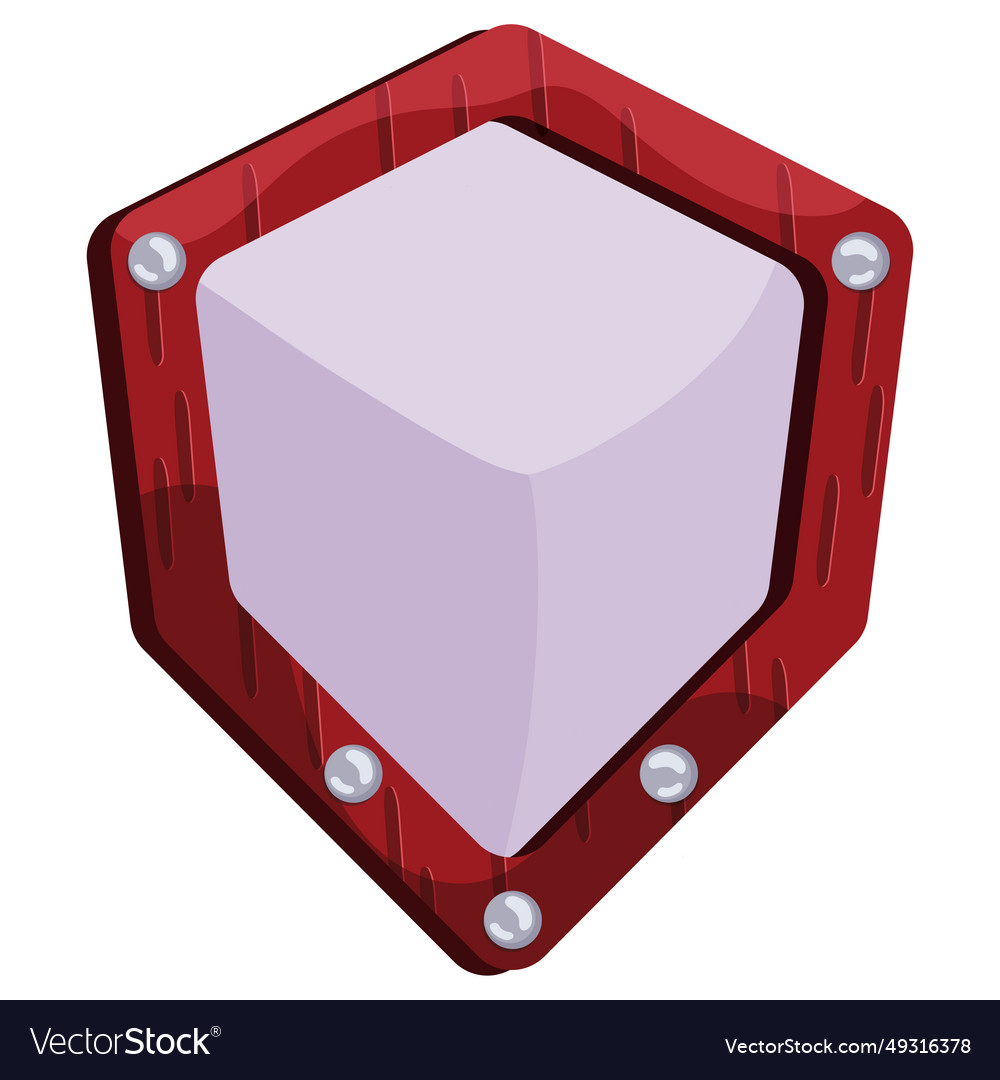 Isolated Colored Medieval Shield Sketch Icon Vector Image