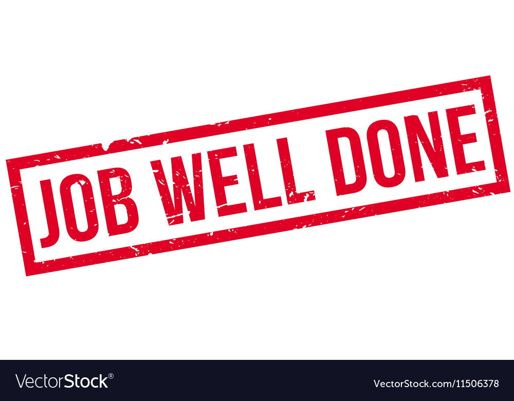 Job Completion Stamp Royalty Free Vector Image