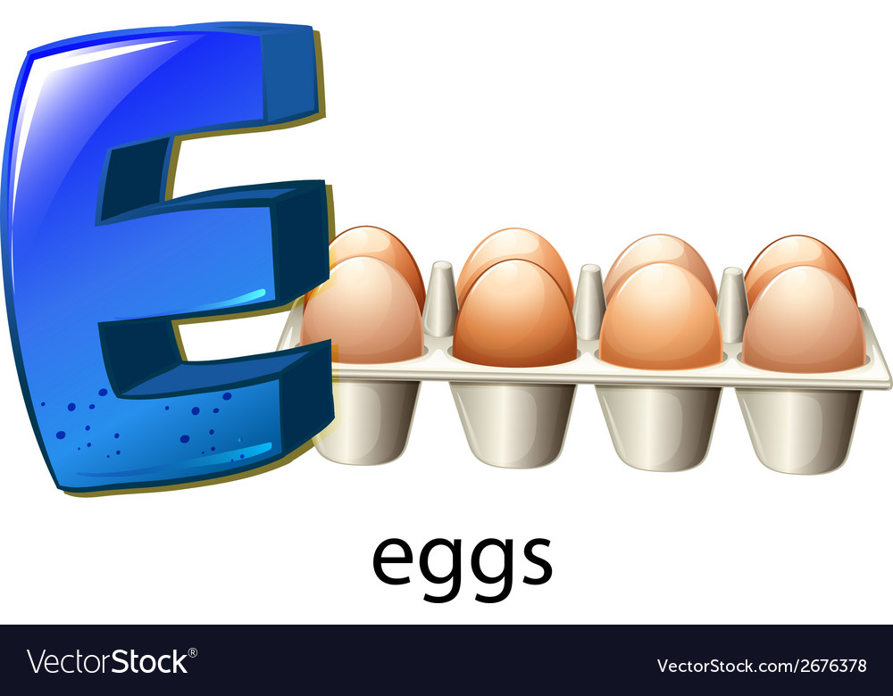 Letter e Royalty Free Vector Image - VectorStock