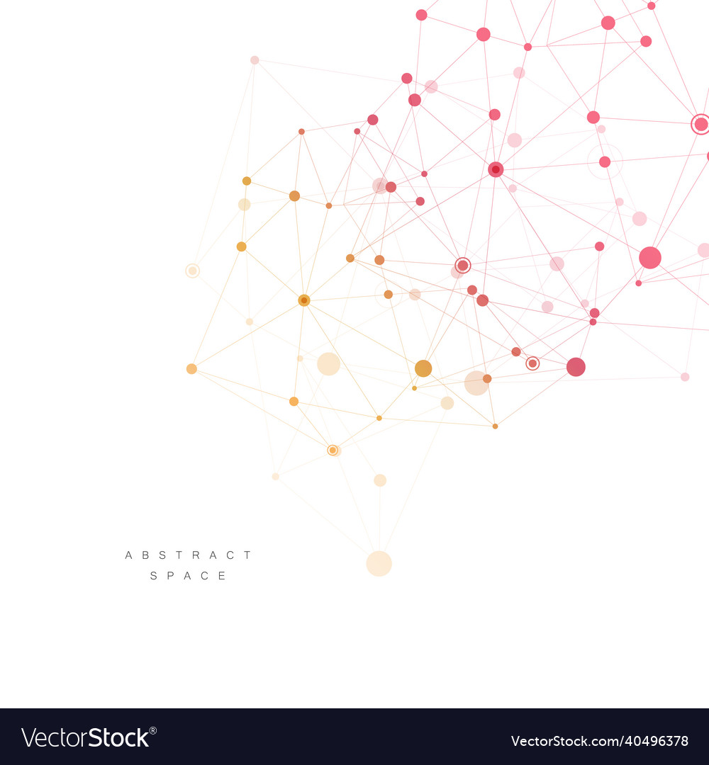 Molecular Connection Technology Abstract Vector Image